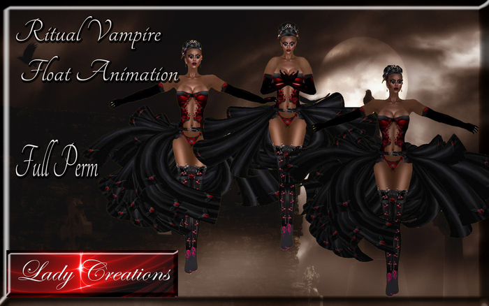 Second Life Marketplace - Lady Creations - Ritual Vampire Float Animation Full Perm